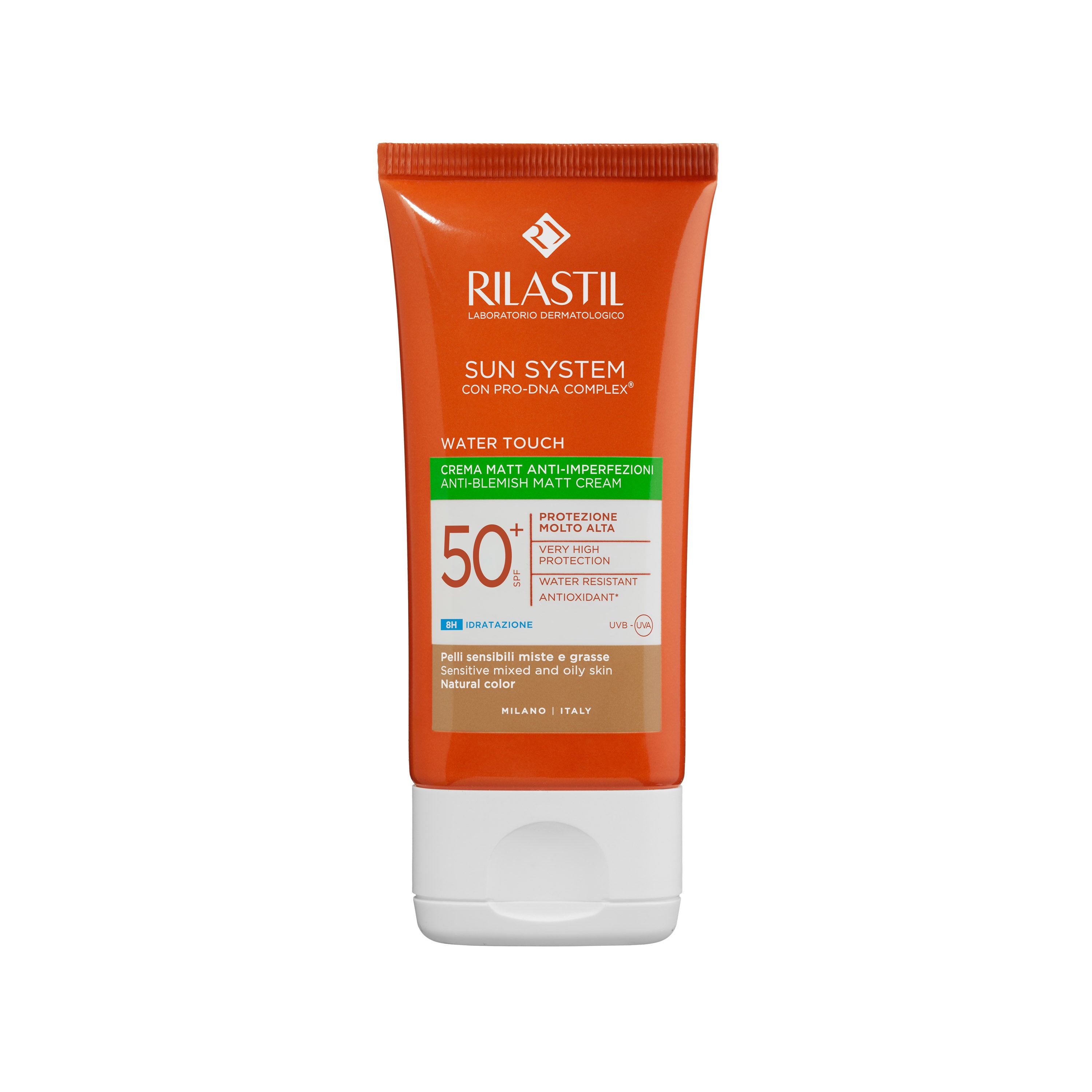 Water Touch Matt Crema SPF50+ Colorata | Sun System Rilastil